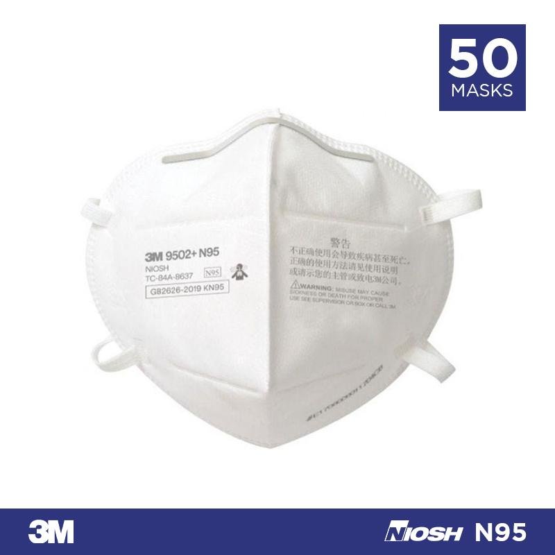3M 9502+ N95 Mask Respirator - 50 PACK – Primo Dental Products